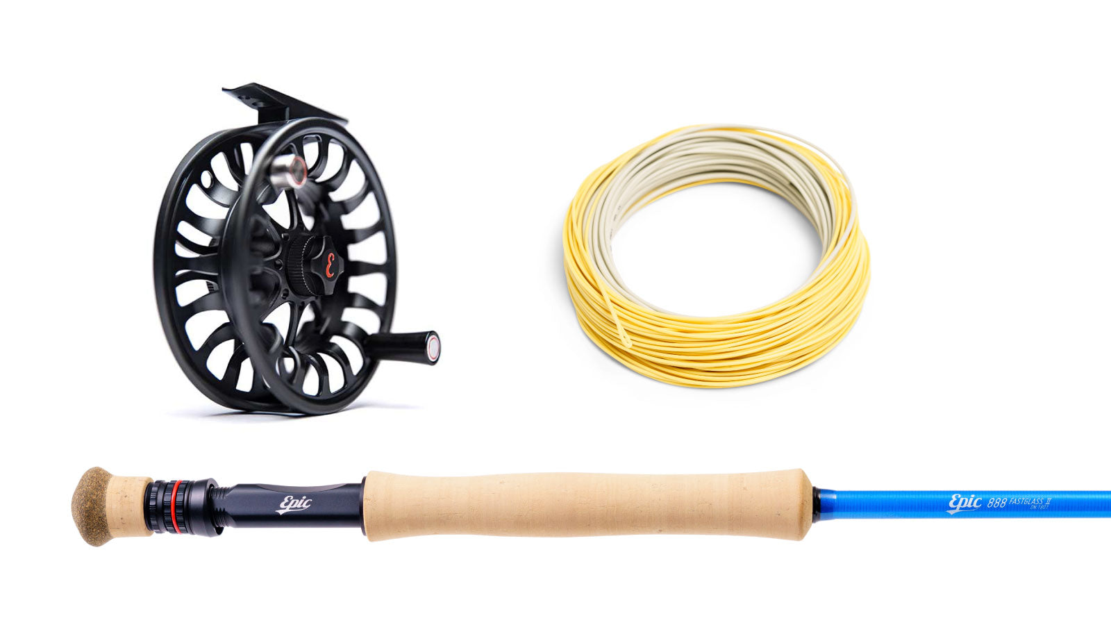 8wt 888 FastGlass Fly Rod & Backcountry Fly Reel Combo