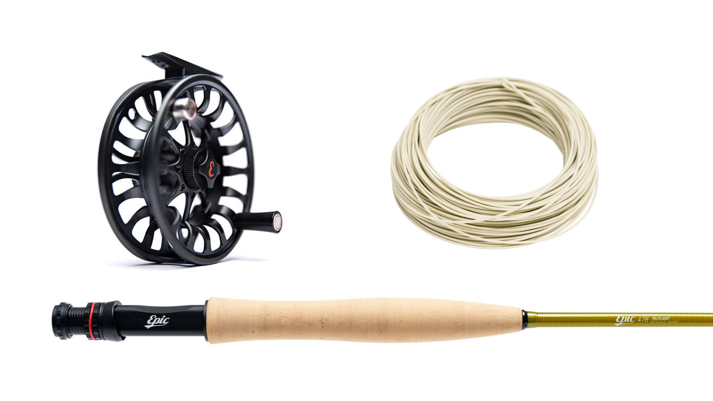 4wt Packlight FastGlass Fly Rod & Backcountry Fly Reel Combo