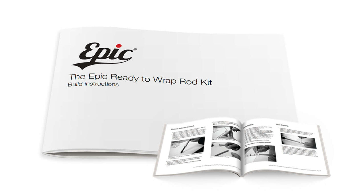 6 weight Epic 686 Fiberglass Ready to Wrap Fly Rod Kit.